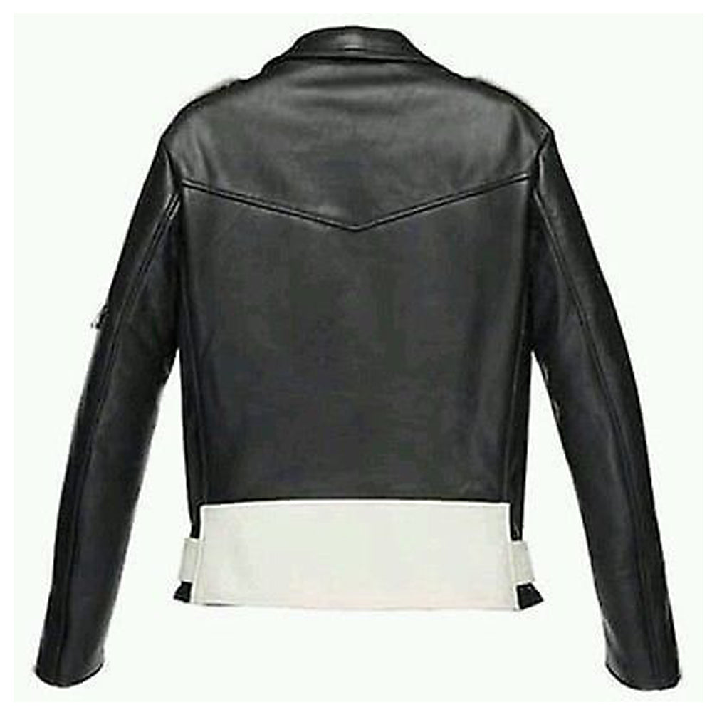 Men Black Brando Motorcycle Leather Jacket – Jacket Hunt